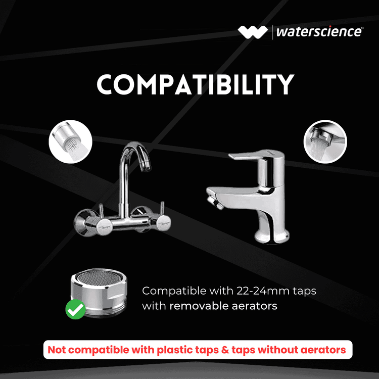 Kitchen Tap Extender with Filter - Wide | Ceramic Cartridge – WaterScience