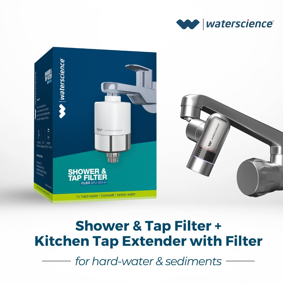 Tap Filter for Hard Water + KTF Kitchen Tap Extender with Sediment and ...