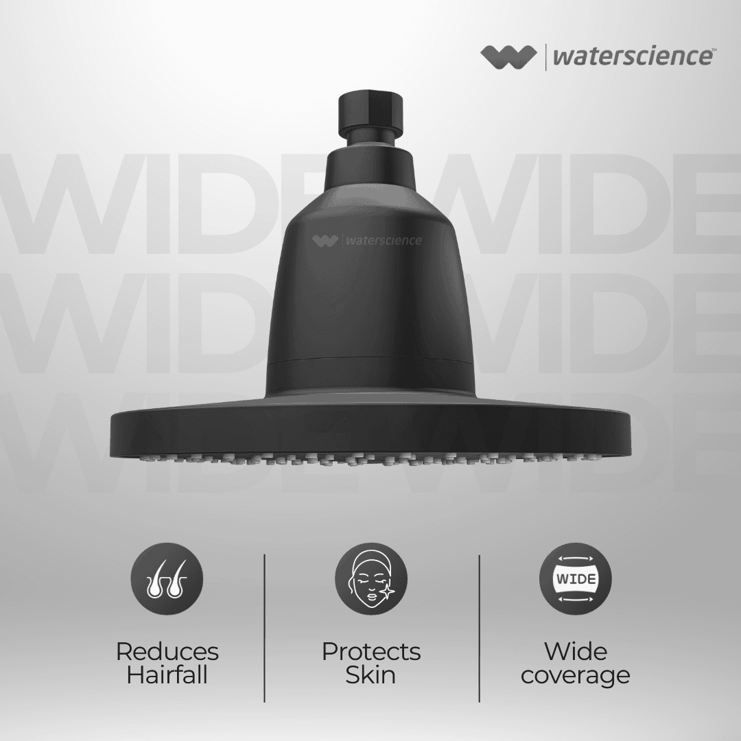 Rain Shower Filter - Chrome without Arm - 8'' – WaterScience