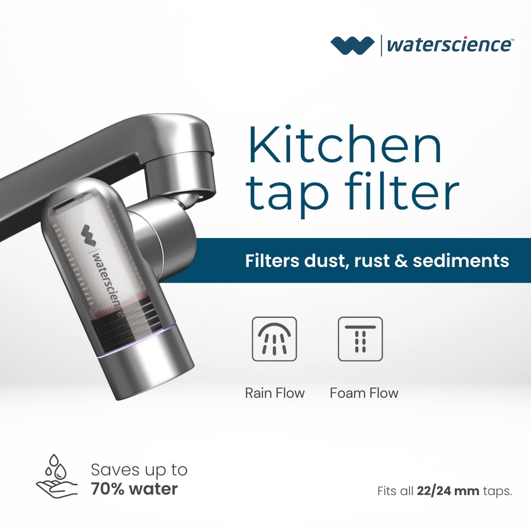 Tap Filter for Hard Water + KTF Kitchen Tap Extender with Sediment and ...