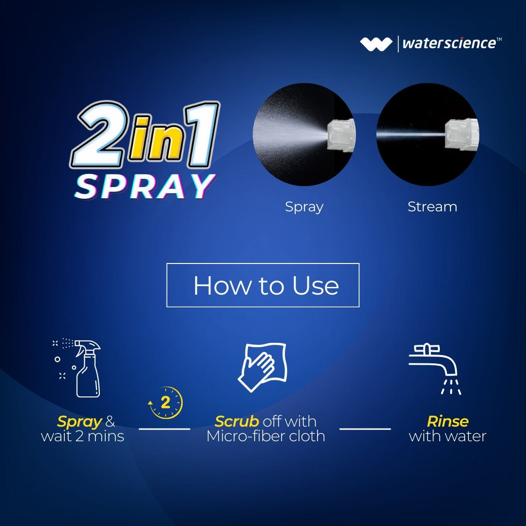 Hard Water Stain Remover Spray - 500ml – WaterScience