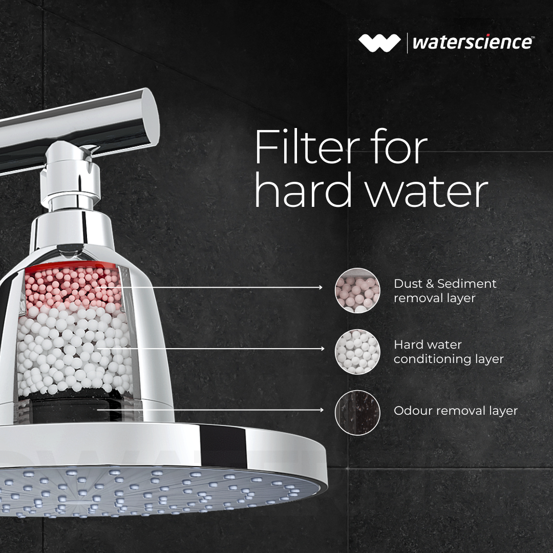 Rain Shower Filter - Chrome without Arm - 8'' – WaterScience