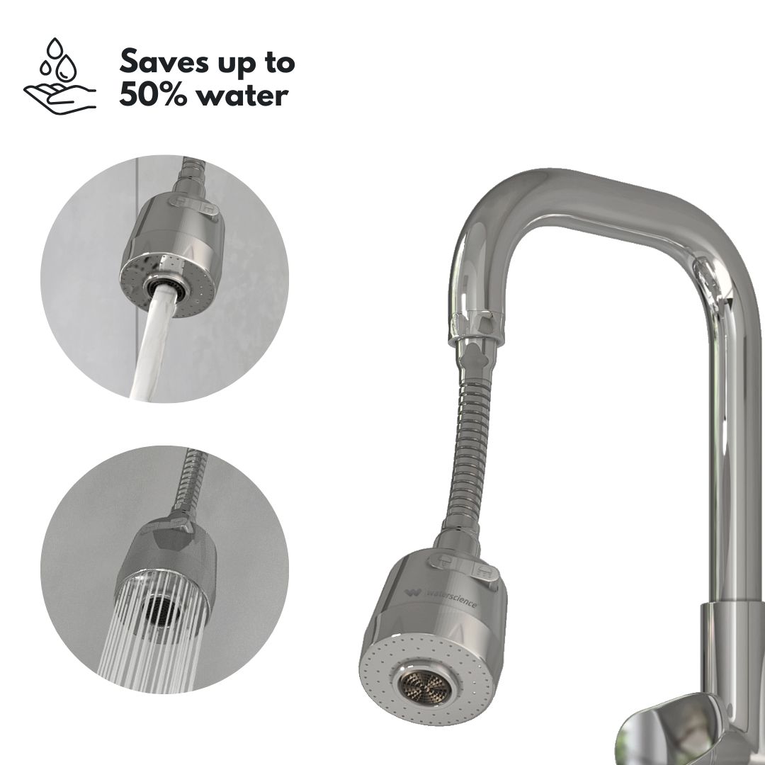 AERA Flexi Kitchen Tap Extender / Aerator - AERA WSN-L 923 – WaterScience