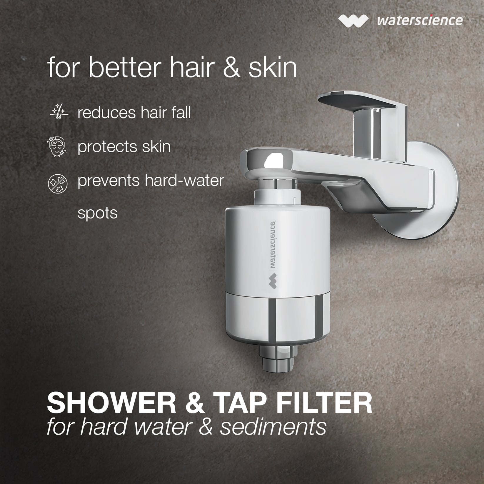 CLEO Shower & Tap Filter for Hard Water - CLEO-SFU-423 – WaterScience
