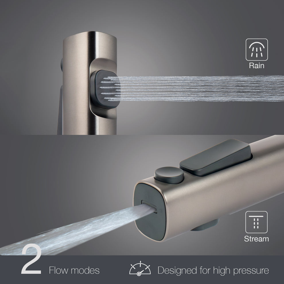 PURO Water Saving Health Faucet | Jet Spray | Gun Metal | 2 Flow Modes ...