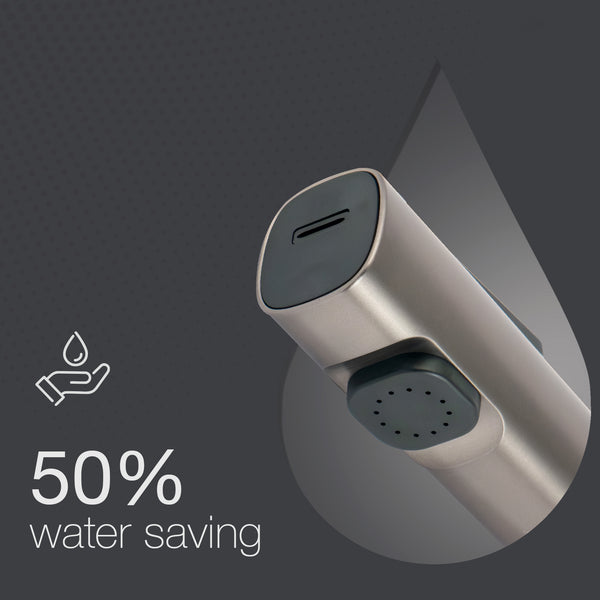 PURO Water Saving Health Faucet | Jet Spray | Gun Metal | 2 Flow Modes ...