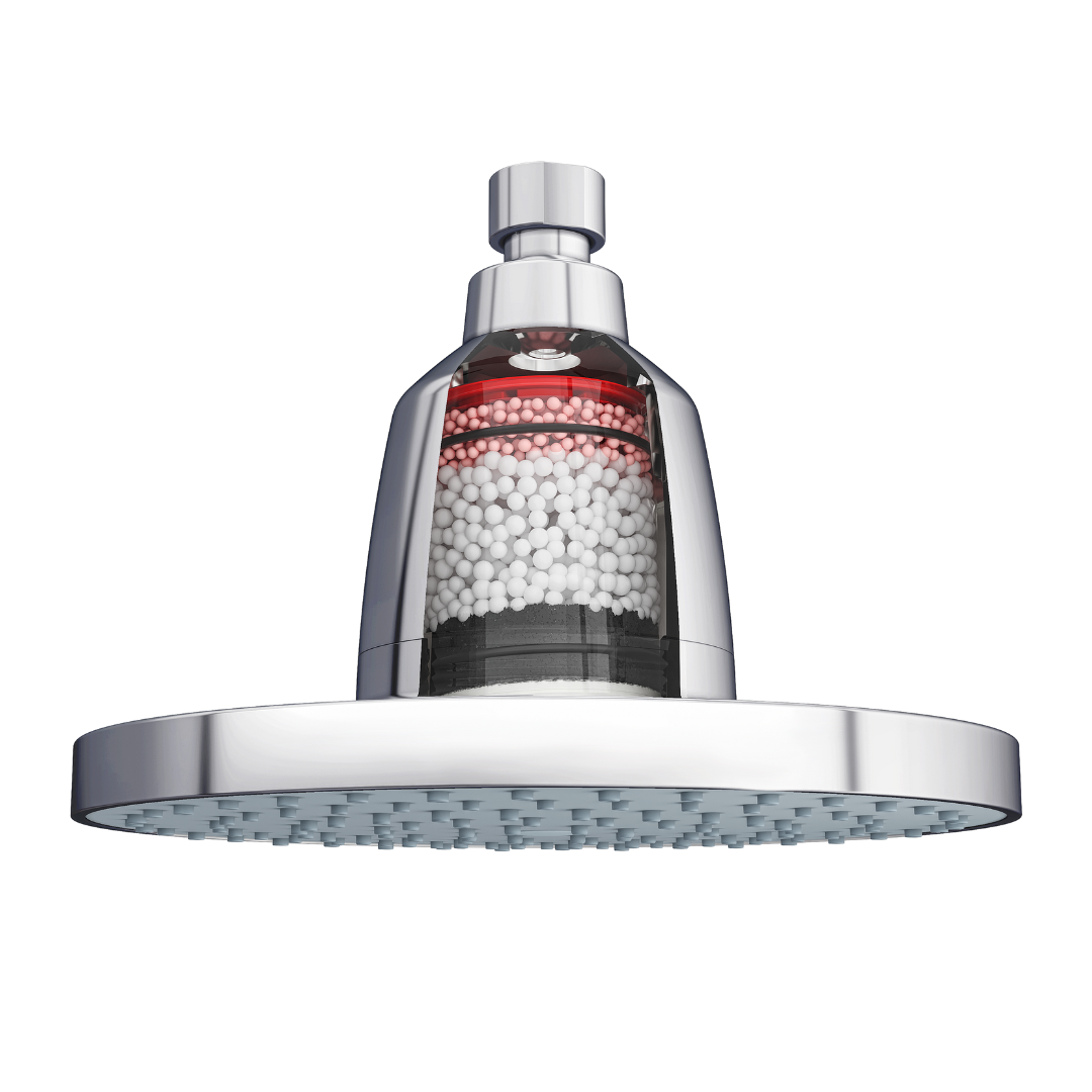 Rain Shower Filter - Matte Black with Arm CLEO-SFR-923 - 8'' – WaterScience